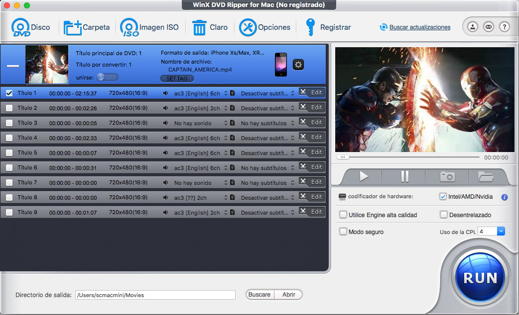 [Oficial] WinX DVD Ripper for Mac – Convertir ripear DVD protegido a ...